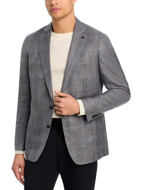 Peter Millar Crown Crafted Pearce Plaid Soft Jacket - Espresso
