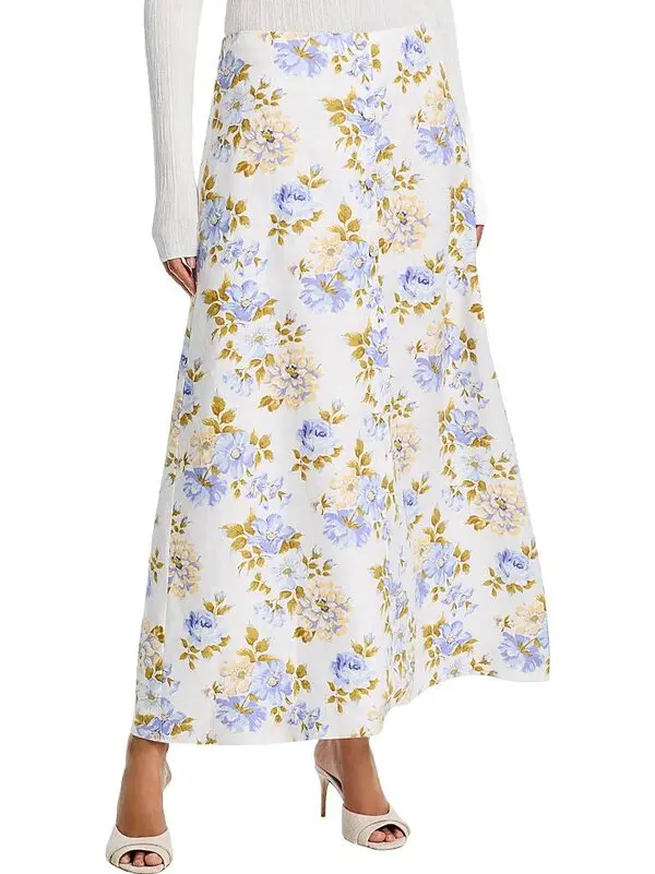 REFORMATION Andi Linen Maxi Skirt - Romantic