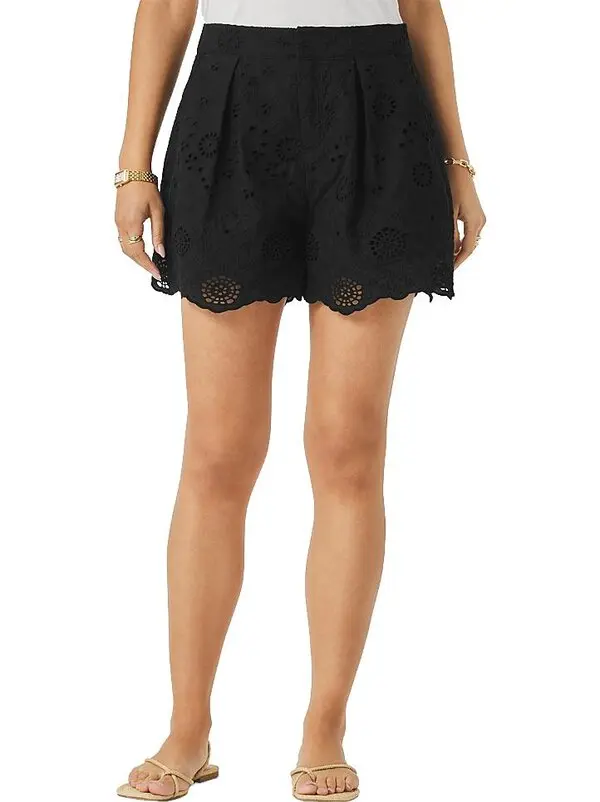 Splendid Spl X Cj Eyelet Shorts - Black