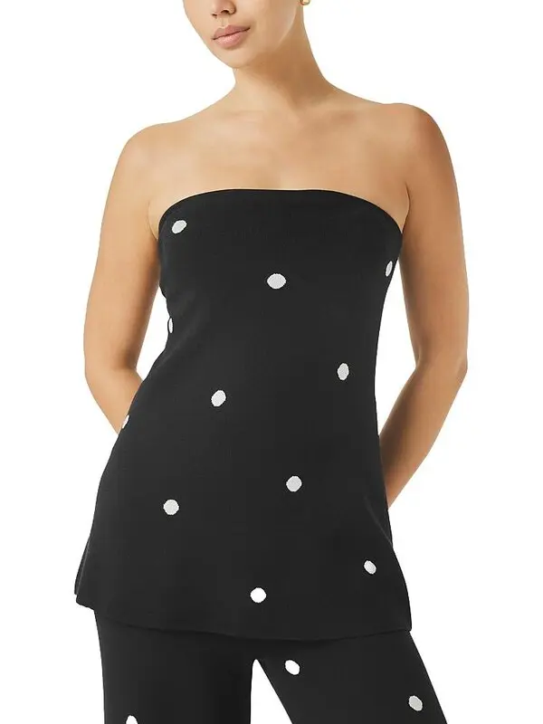 Splendid Polka Dot Top - Black/white Polka Dot
