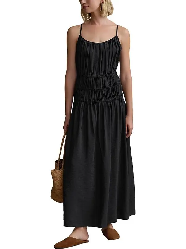 Jenni Kayne Wynn Smocked Dress - Black