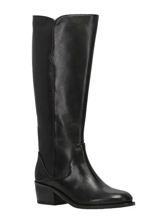 THE FRYE COMPANY Carson 2 Piping Knee High Boot - Black