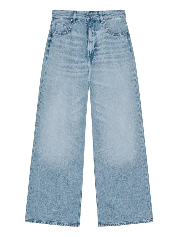 GANNI Baggy Wide Jeans - Blue