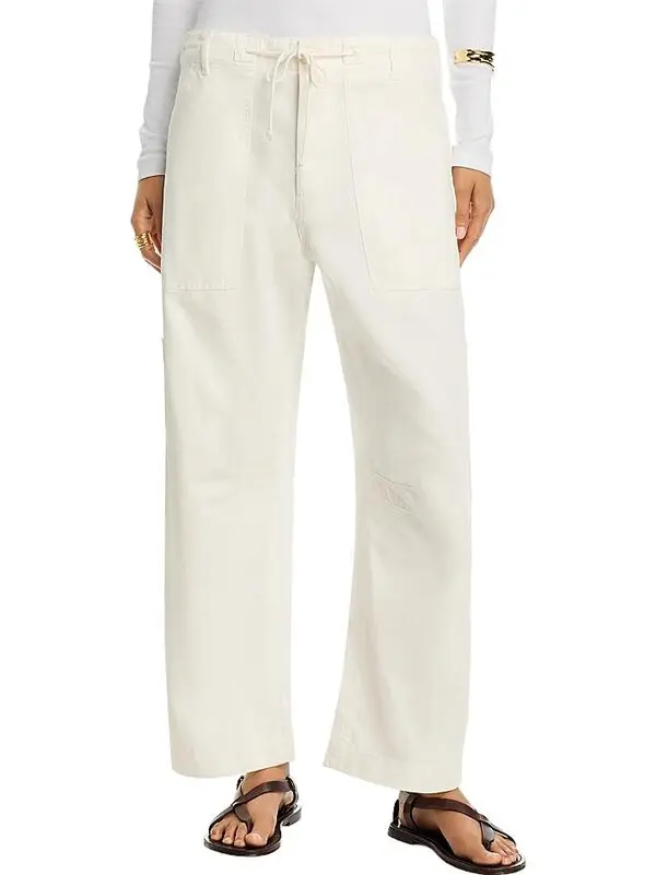 PISTOLA Sabrina Curved Utility Pants - White