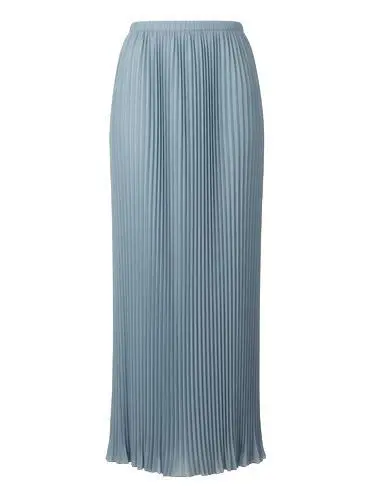 Baacal Rue Pleated Skirt - Blue/burgundy