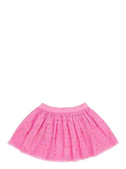 SWEET WINK Rhinestone Embellished Tulle Tutu - Pink