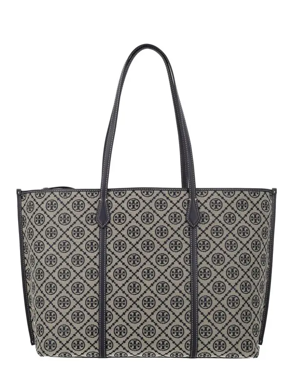 Tory Burch T Monogram Tote Bag - Blue