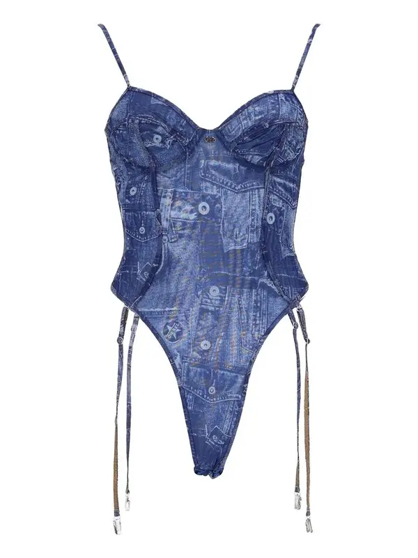 DIESEL® Logo Bodysuit - Blue