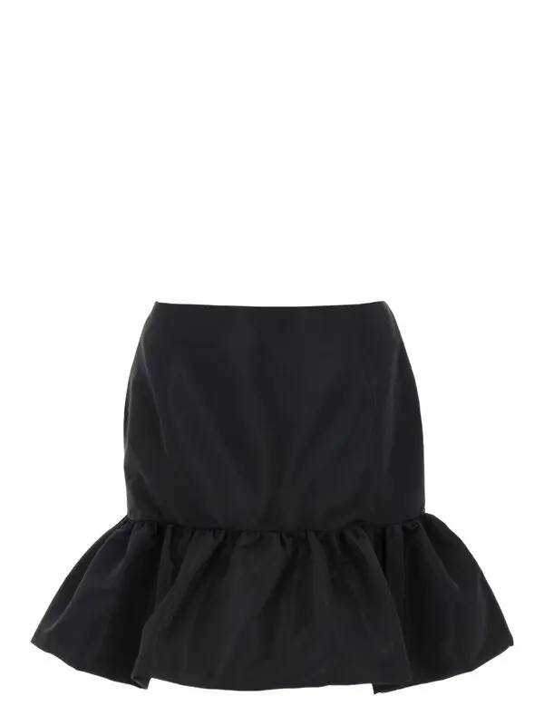 Nina Ricci Mini Peplum Skirt - Black