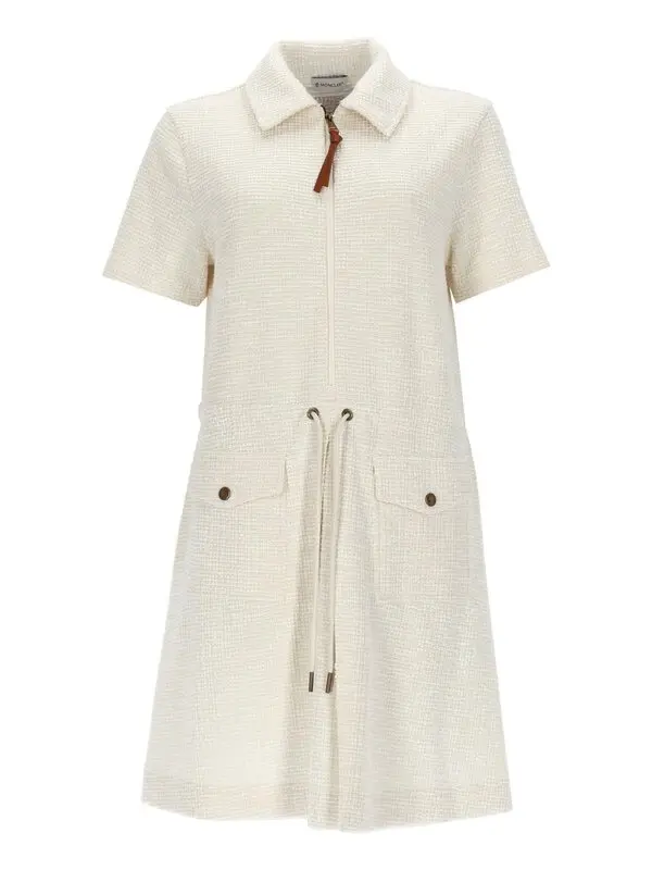 Moncler Bouclé Minidress - White