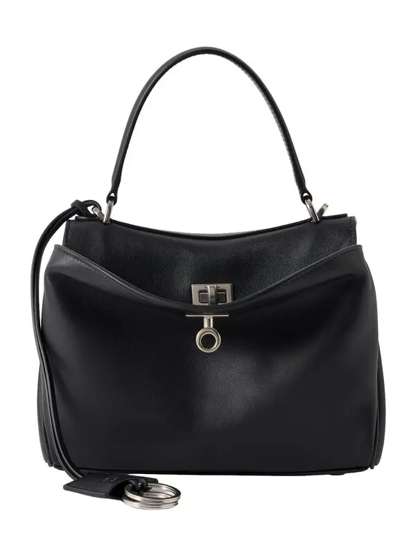 Balenciaga Rodeo Mini Leather Tote - Black