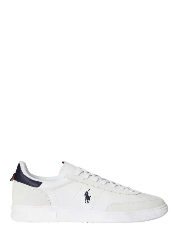 Polo Ralph Lauren Bedford Leather Suede Sneakers - White