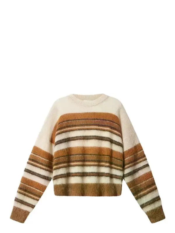 MARANT ETOILE Drussell Striped Pullover - Neutrals