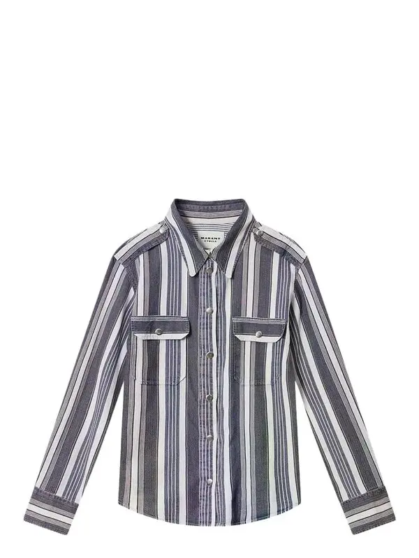 MARANT ETOILE Gelva Striped Shirt - Blue