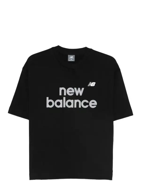 NEW BALANCE Logo-print T-shirt - Black