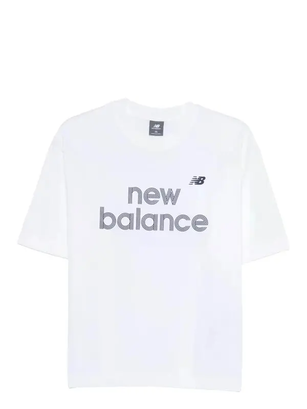 NEW BALANCE Logo-print T-shirt - White