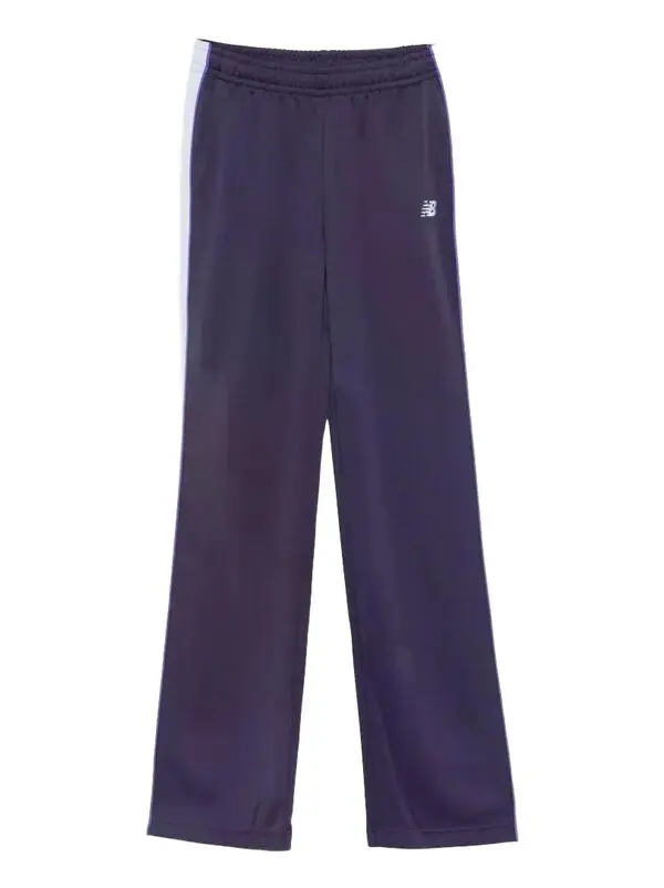 NEW BALANCE Logo-embroidered Trousers - Purple