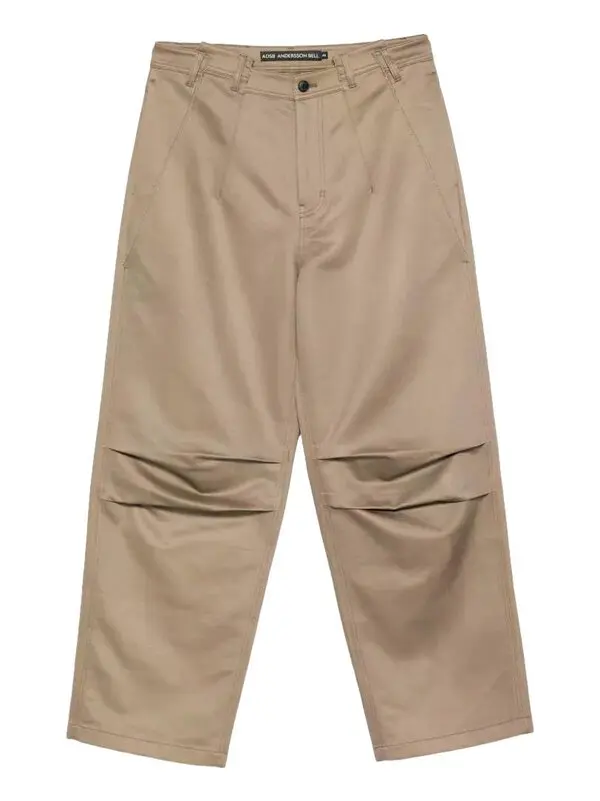 Andersson Bell Logo-patch Panelled Trousers - Neutrals