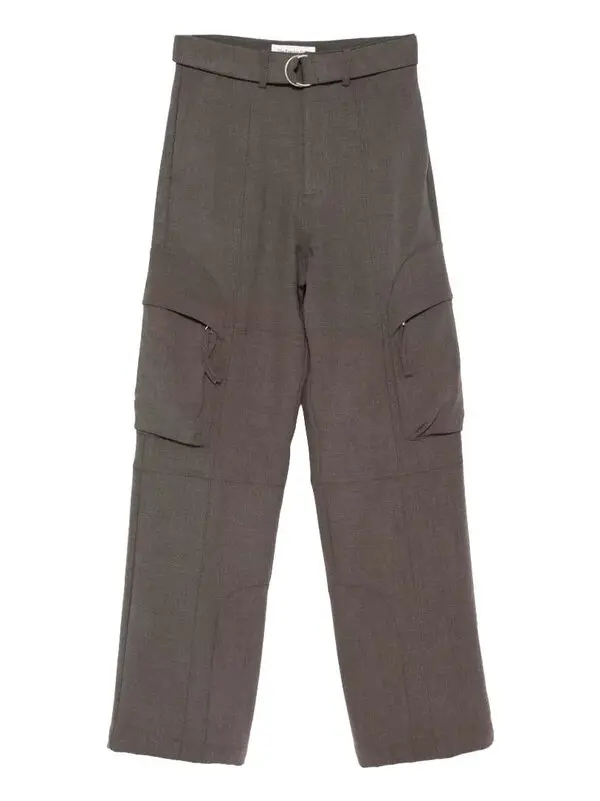 THE FRANKIE SHOP Kelly Belted Cargo Pants - Grey