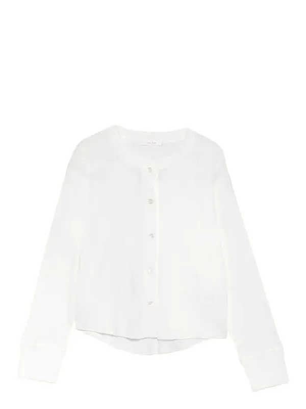 THE ROW Gano Button-fastening Top - White