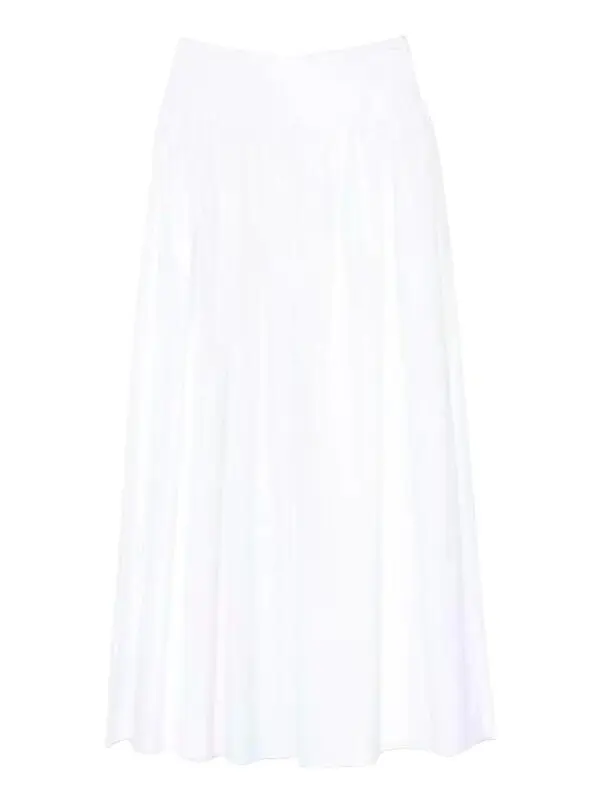LARDINI Gathered Maxi Skirt - White