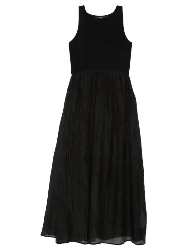 Seventy Ribbed Sleeveless Dress - Black
