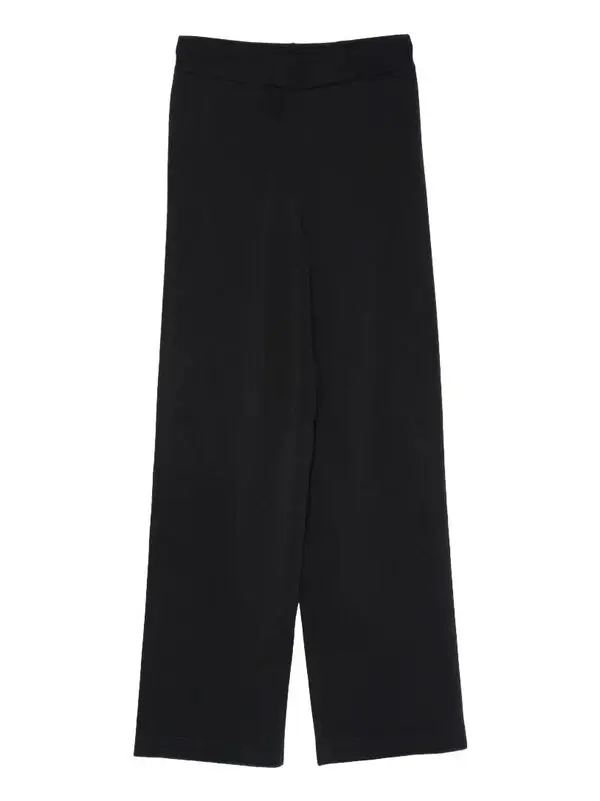 Seventy Knitted Wide Leg Trousers - Blue