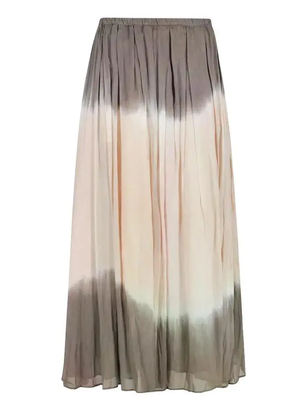 ROBERTO COLLINA Tie-dye Effect Maxi Skirt - Neutrals