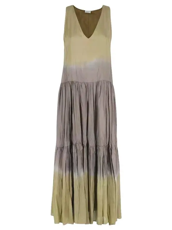 ROBERTO COLLINA Tie-dye Effect Maxi Dress - Neutrals