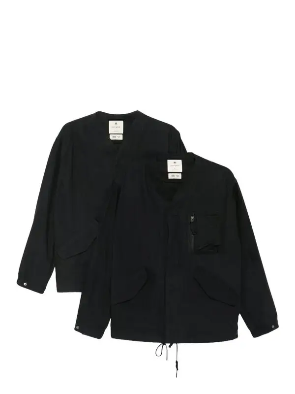 SNOW PEAK Zip-fastening Pocket Jacket - Black