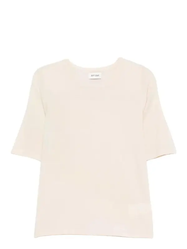 Soft Goat Short-sleeve T-shirt - Neutrals