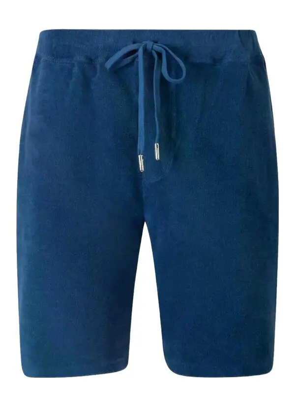 Fedeli Terry Bermuda Shorts - Blue