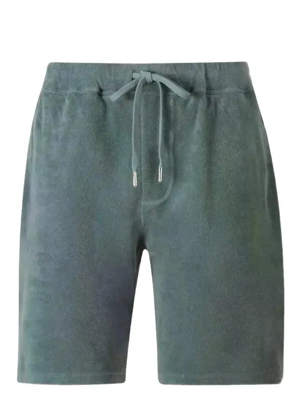 Fedeli Terry Bermuda Shorts - Green