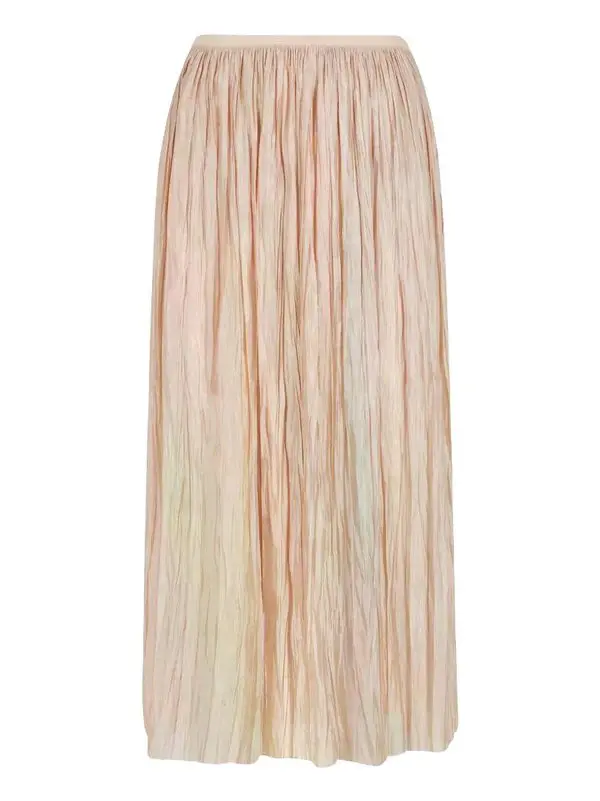 ROBERTO COLLINA Crinkled Midi Skirt - Neutrals