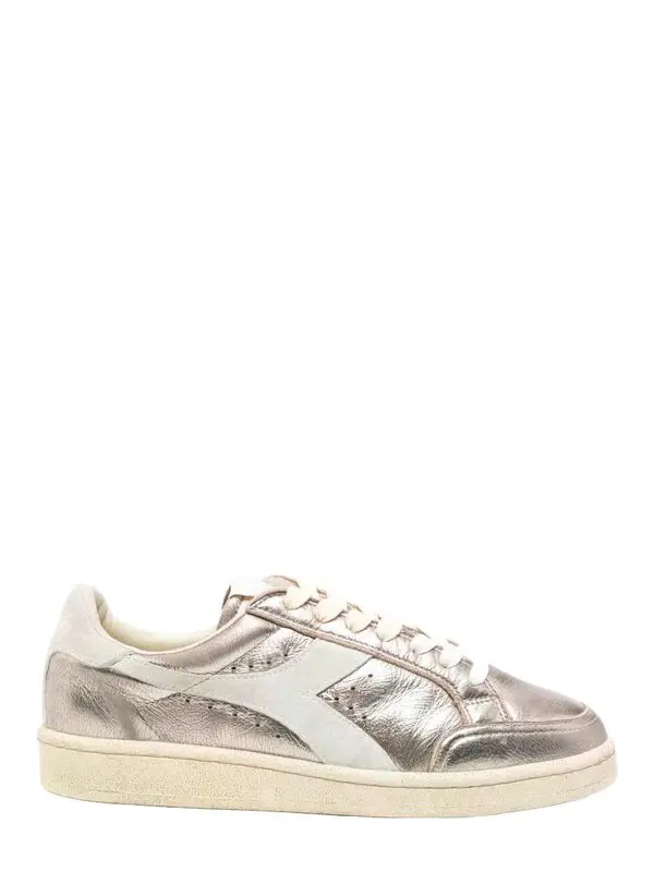 DIADORA Metallic-effect Leather Sneakers - Pink