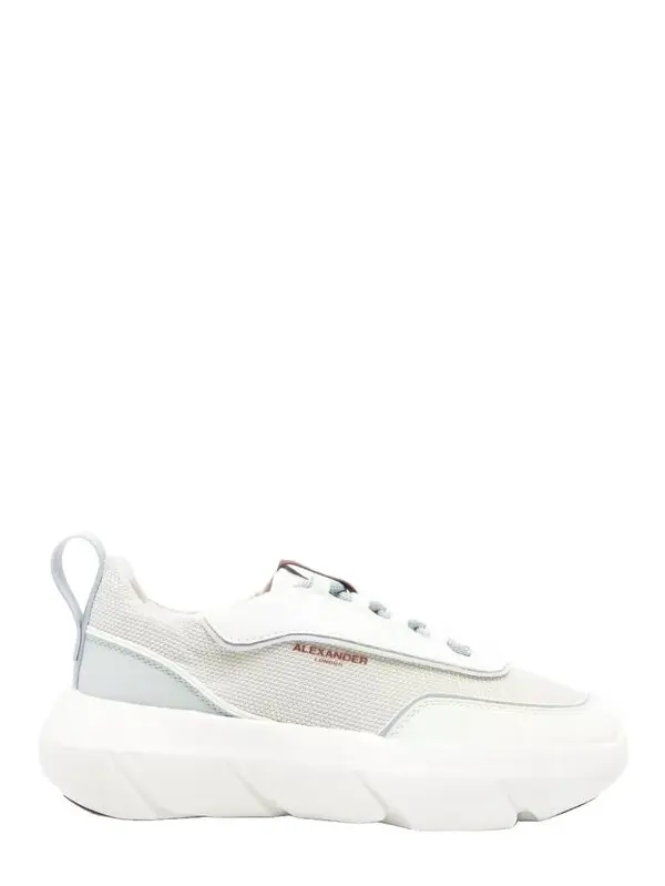 ALEXANDER SMITH Leather Panelled Sneakers - Grey