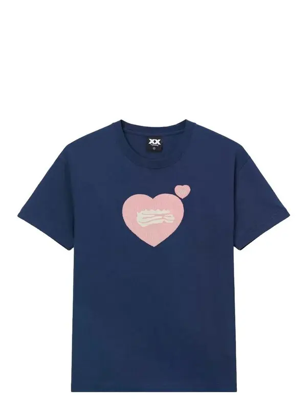 FINGERCROXX Heart Graphic T-shirt - Blue