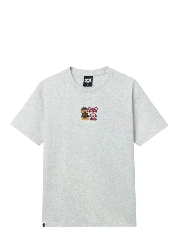 FINGERCROXX Embroidered T-shirt - Grey