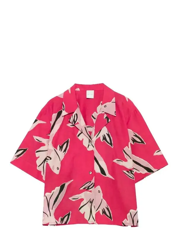 Paul Smith Fish-print Shirt - Pink