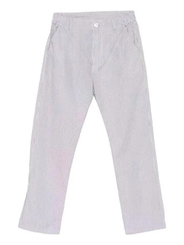 PRIVATE 0204 Striped Trousers - White