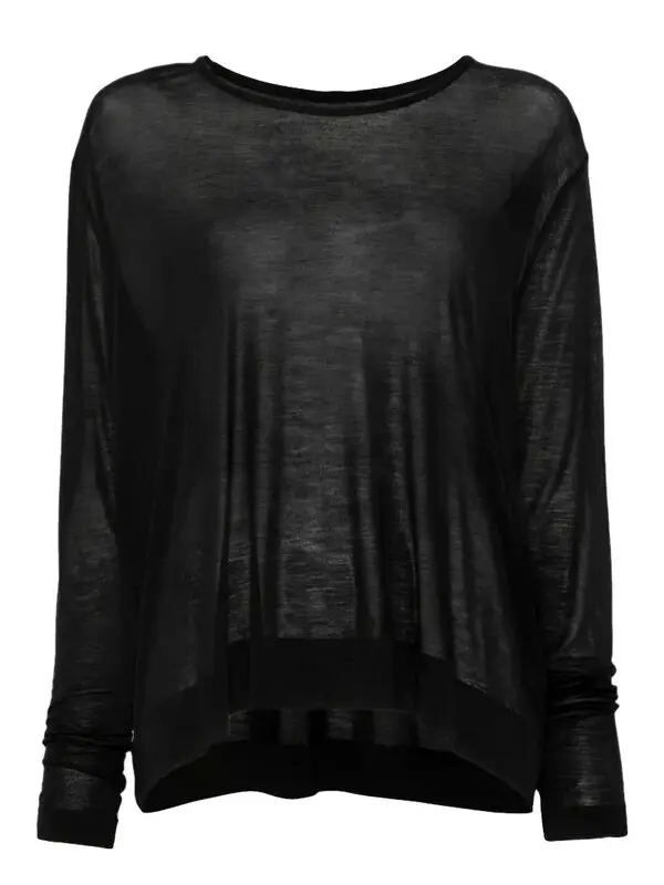 PRIVATE 0204 Long-sleeve Top - Black