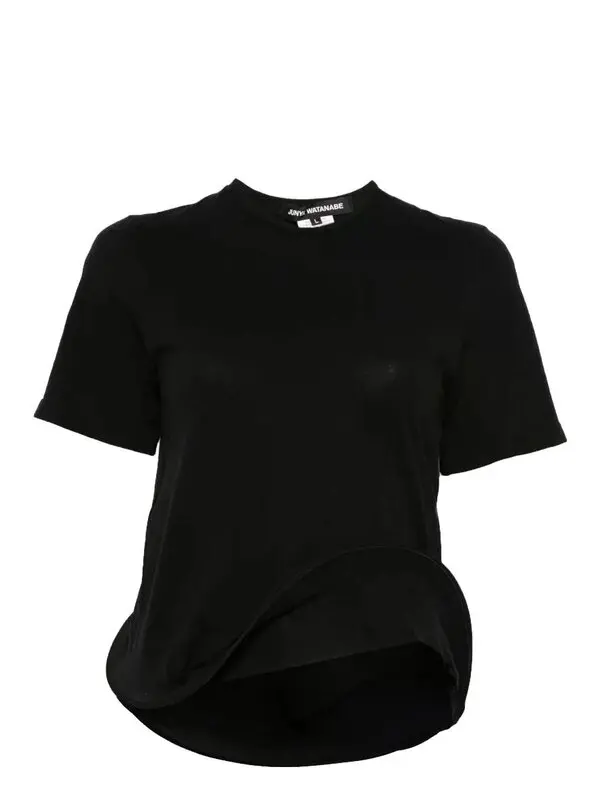 Junya Watanabe Structured-hem T-shirt - Black
