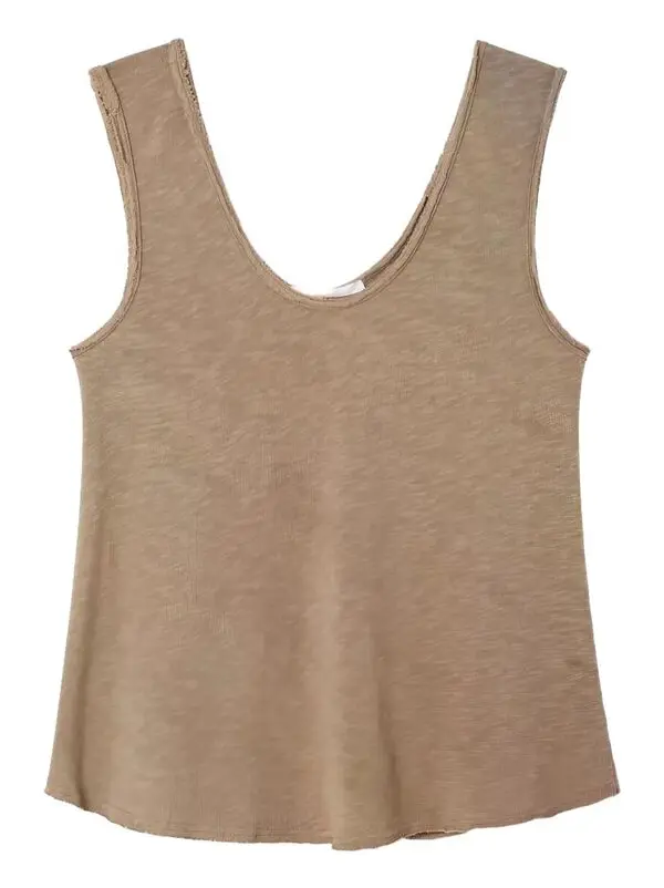 American Vintage Sonoma Trapeze U-neck Tank Top - Neutrals