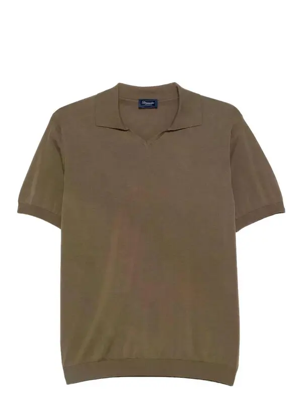DRUMOHR V-neck Short-sleeve T-shirt - Green