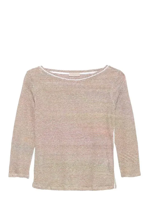 PUROTATTO Striped Top - Neutrals