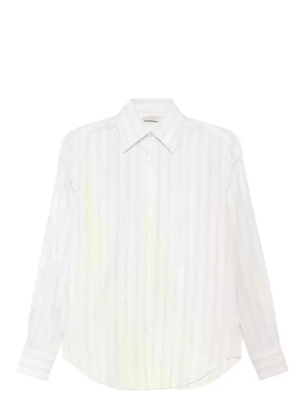 MAZZARELLI Striped Button-down Shirt - White
