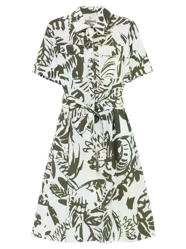 Antonelli Firenze Liam Floral-print Midi Dress - White