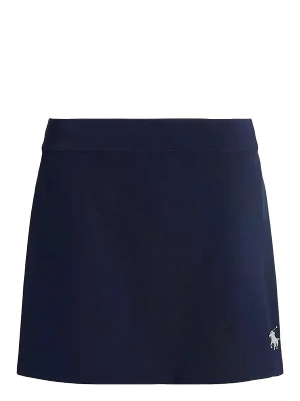 Polo Ralph Lauren Logo-embroidered Mini Skirt - Blue
