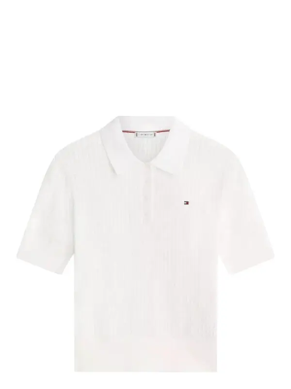 Tommy Hilfiger Logo-detail Polo Shirt - White