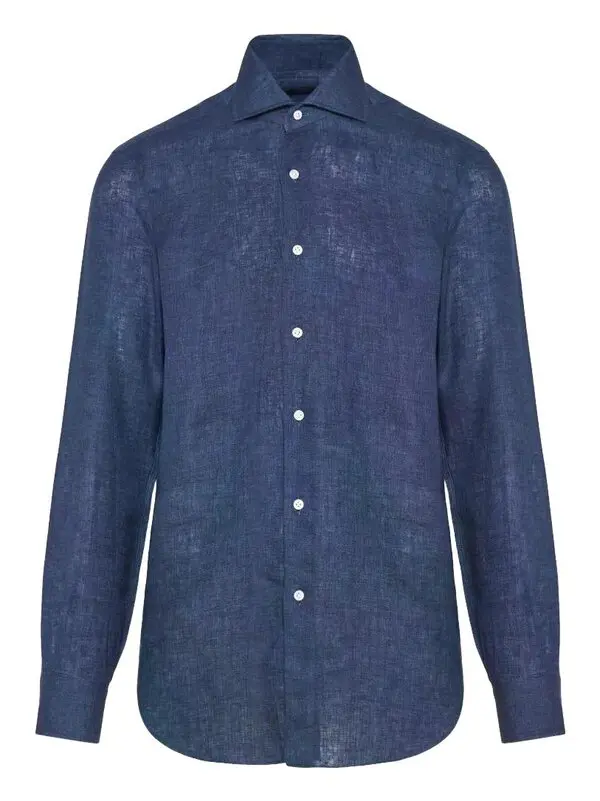 BARBA NAPOLI Buttoned Shirt - Blue
